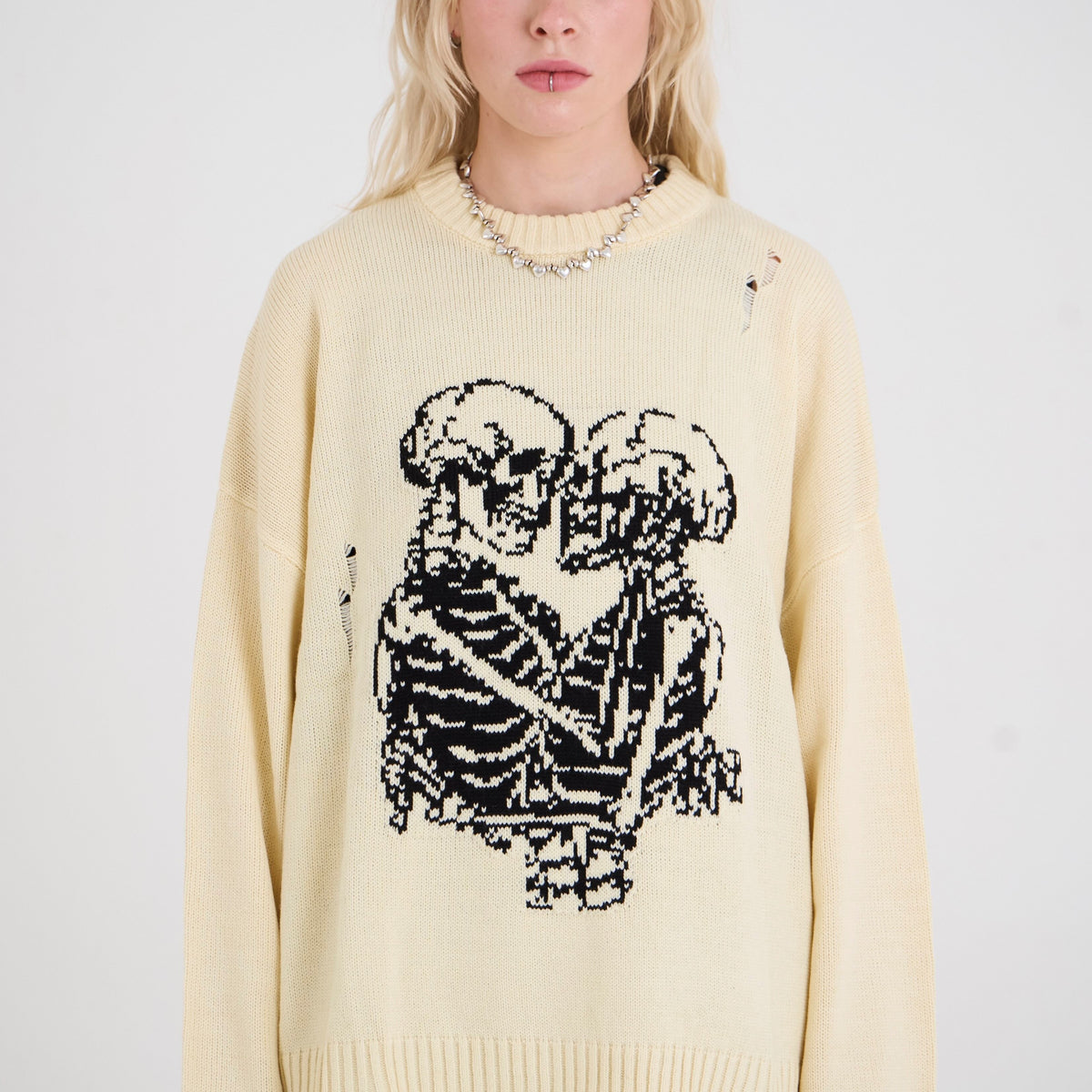 Everlasting Distressed Skeleton Knit – The Ragged Priest