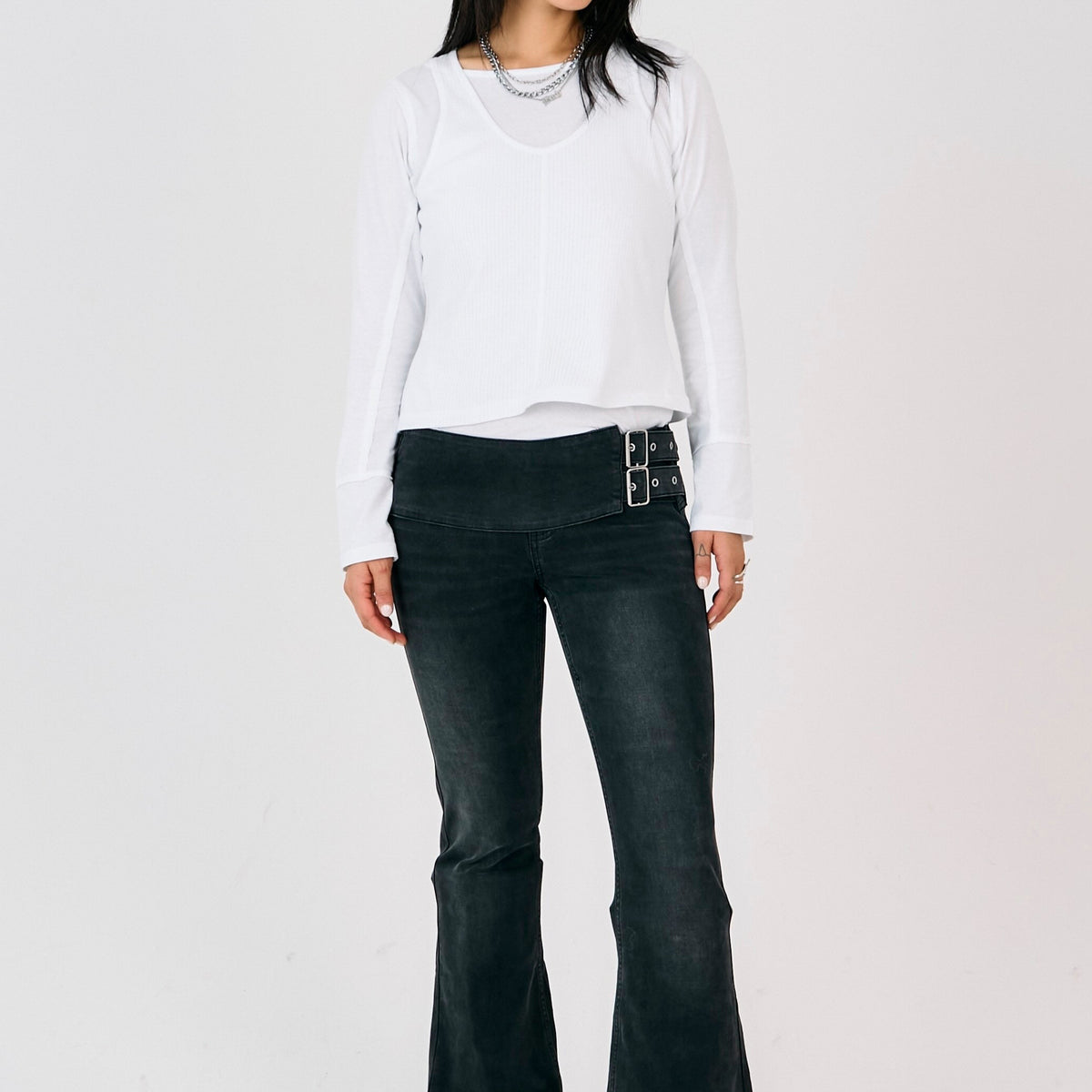 Moss Washed Black Bootcut Flare Jeans – The Ragged Priest