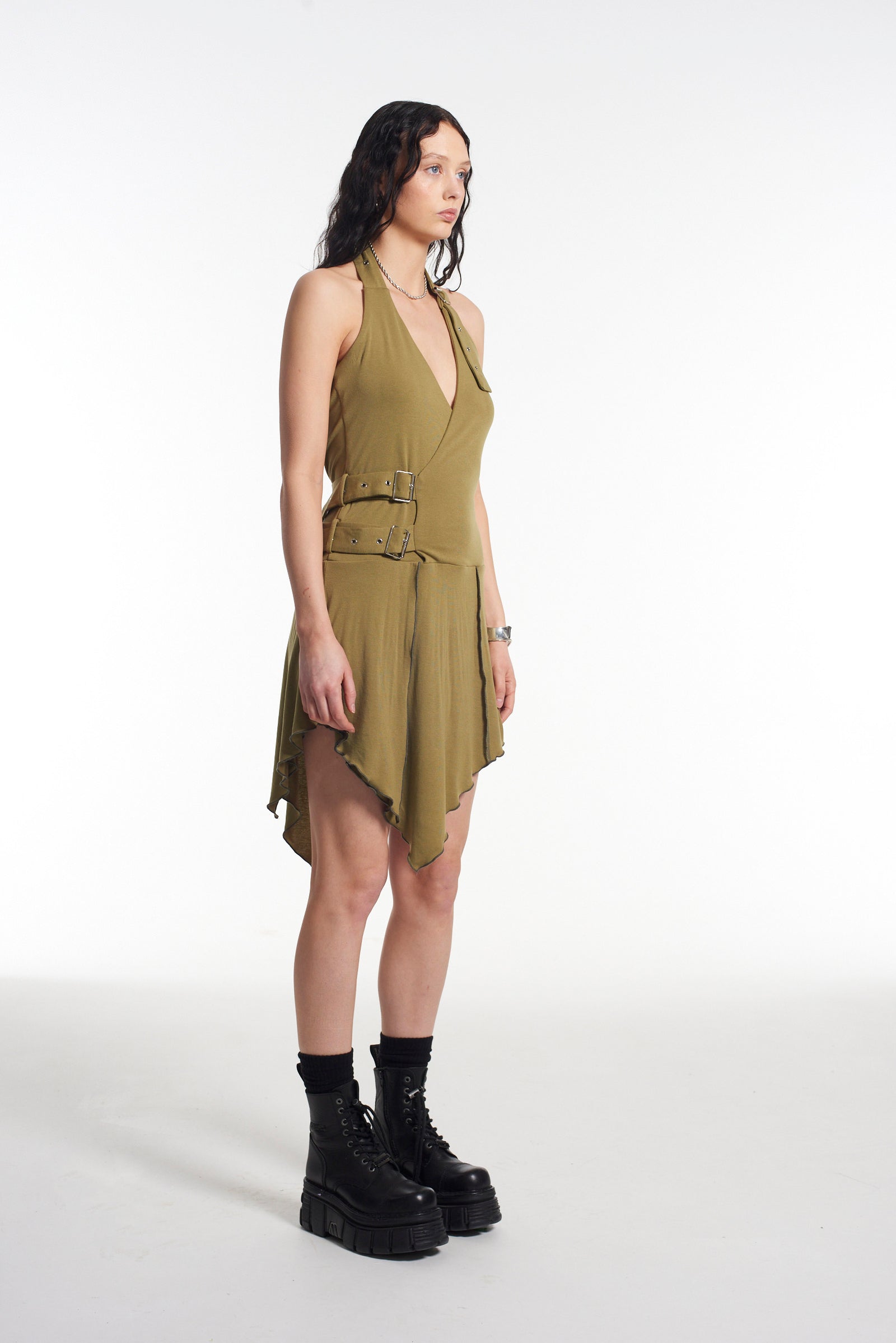 Stranded Halter Neck Dress – The Ragged Priest